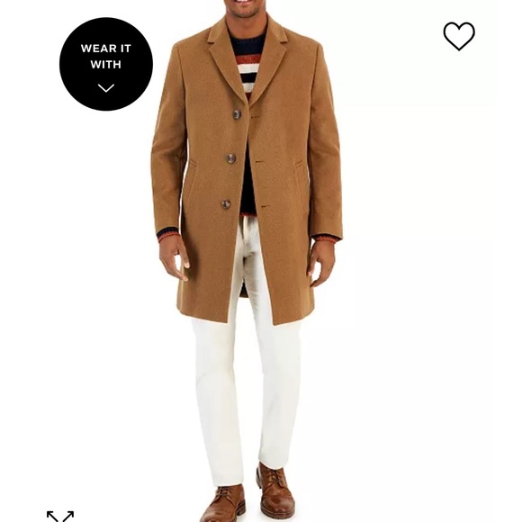 Nautica | Jackets & Coats | Mens Nautical Camel Wool Overcoat | Poshmark